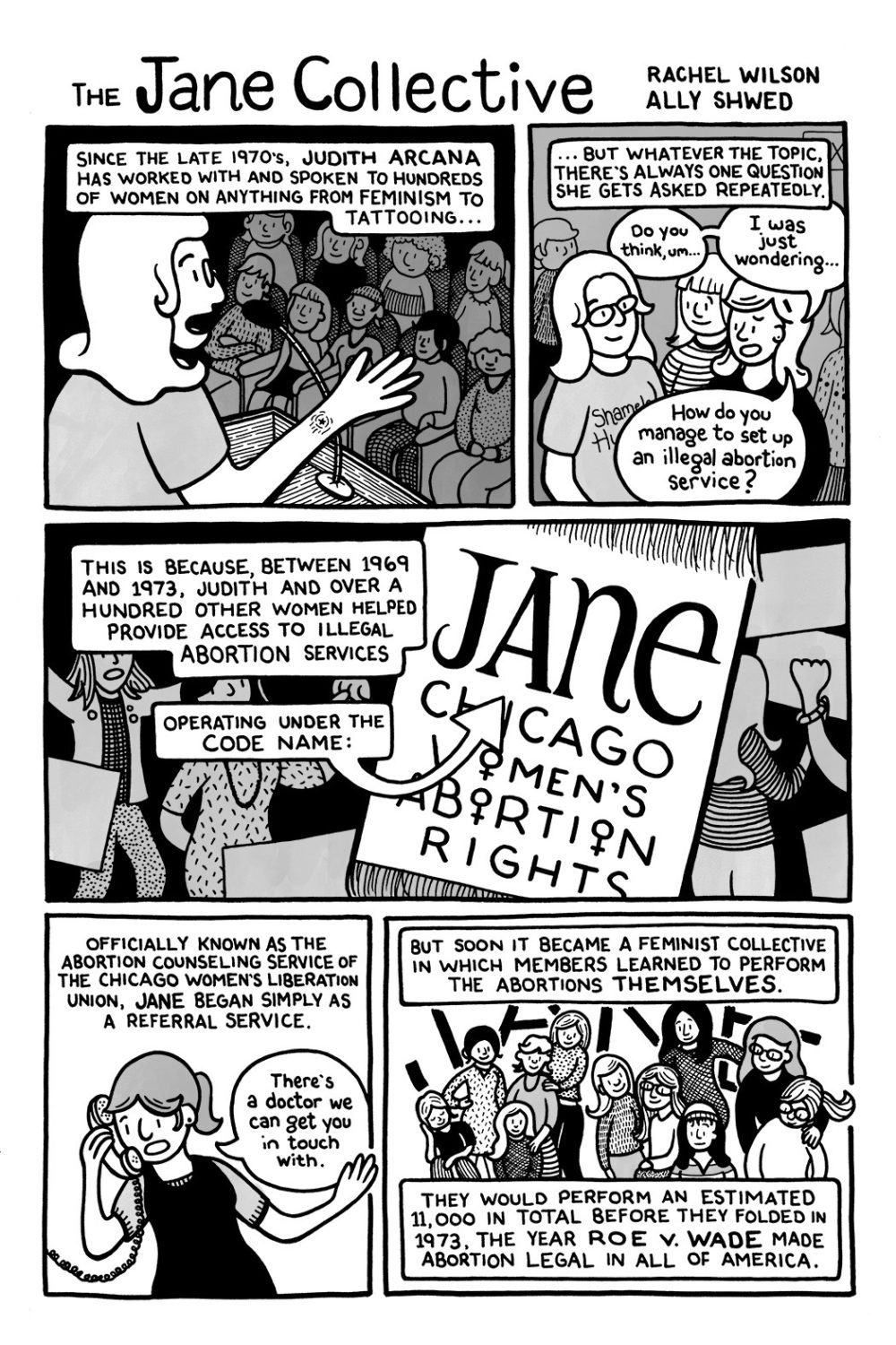 "The Jane Collective" by Rachel Wilson and Ally Shwed | Comics For Choice