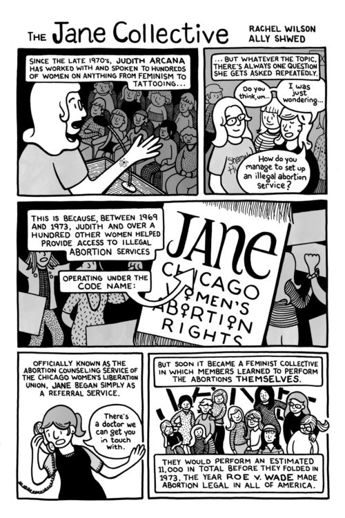 "The Jane Collective" by Rachel Wilson and Ally Shwed | Comics For Choice